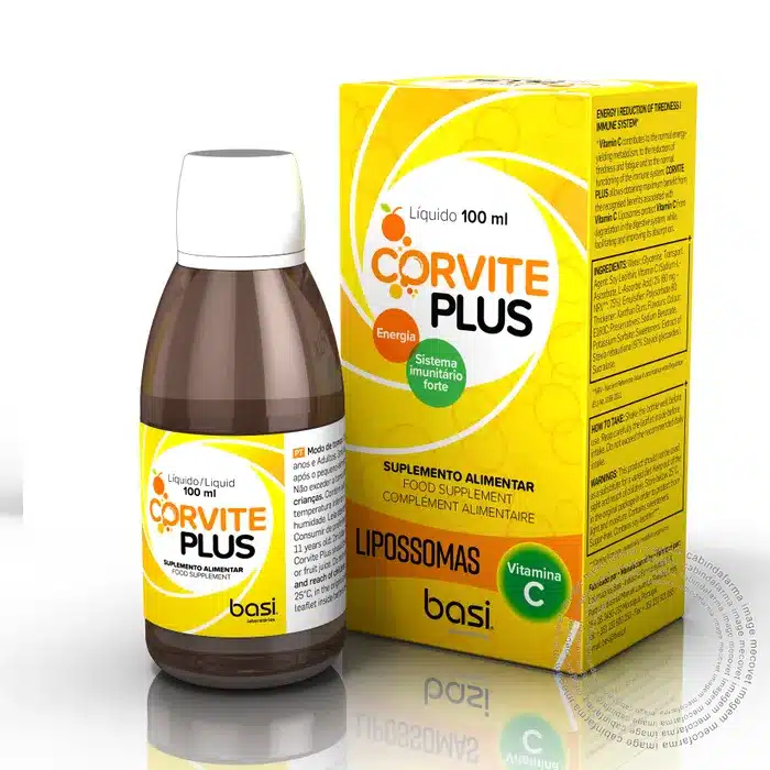 Corvite Plus Vitamin C Liquid 100ml شراب كورفيت بلس فيتامين سي للأطفال